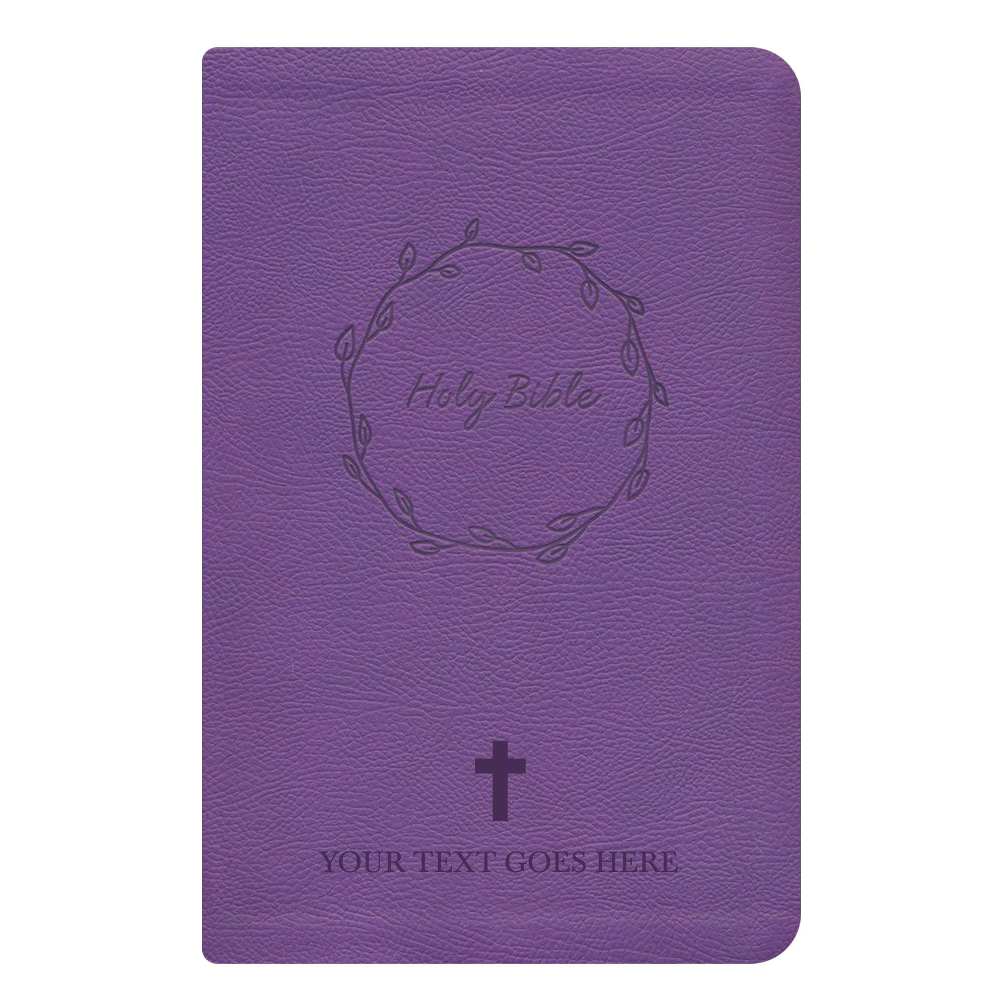 NKJV Purple Study Size Thinline Holy Bible Large Print – Shepherds Shelf