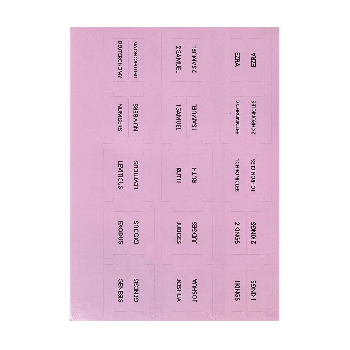 Bible Indexing Tabs | Shepherds Shelf Brand