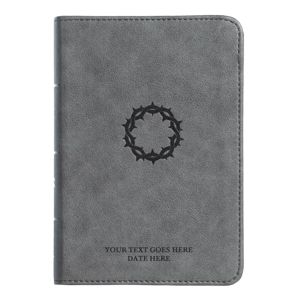 Small CSB Holy Bible | Compact Faux Leather | Small Text | Gray | Shep ...