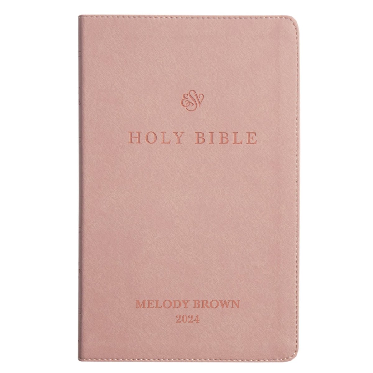 Faux Leather ESV Premium Church Bible, Pink | Shepherds Shelf